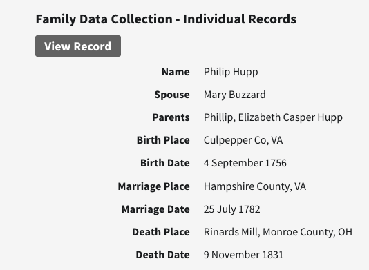 Hupp Family Tree – Tales of a Family