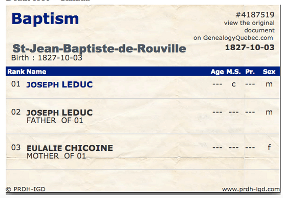 Benoit Family Tree – Tales of a Family