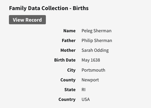 Sherman Family Tree – Tales of a Family