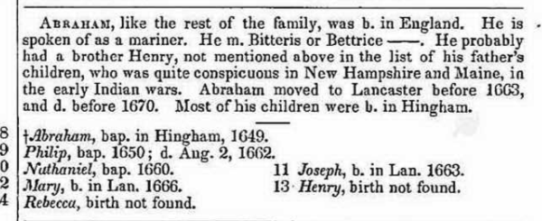 Josselyn Family Tree – Tales of a Family