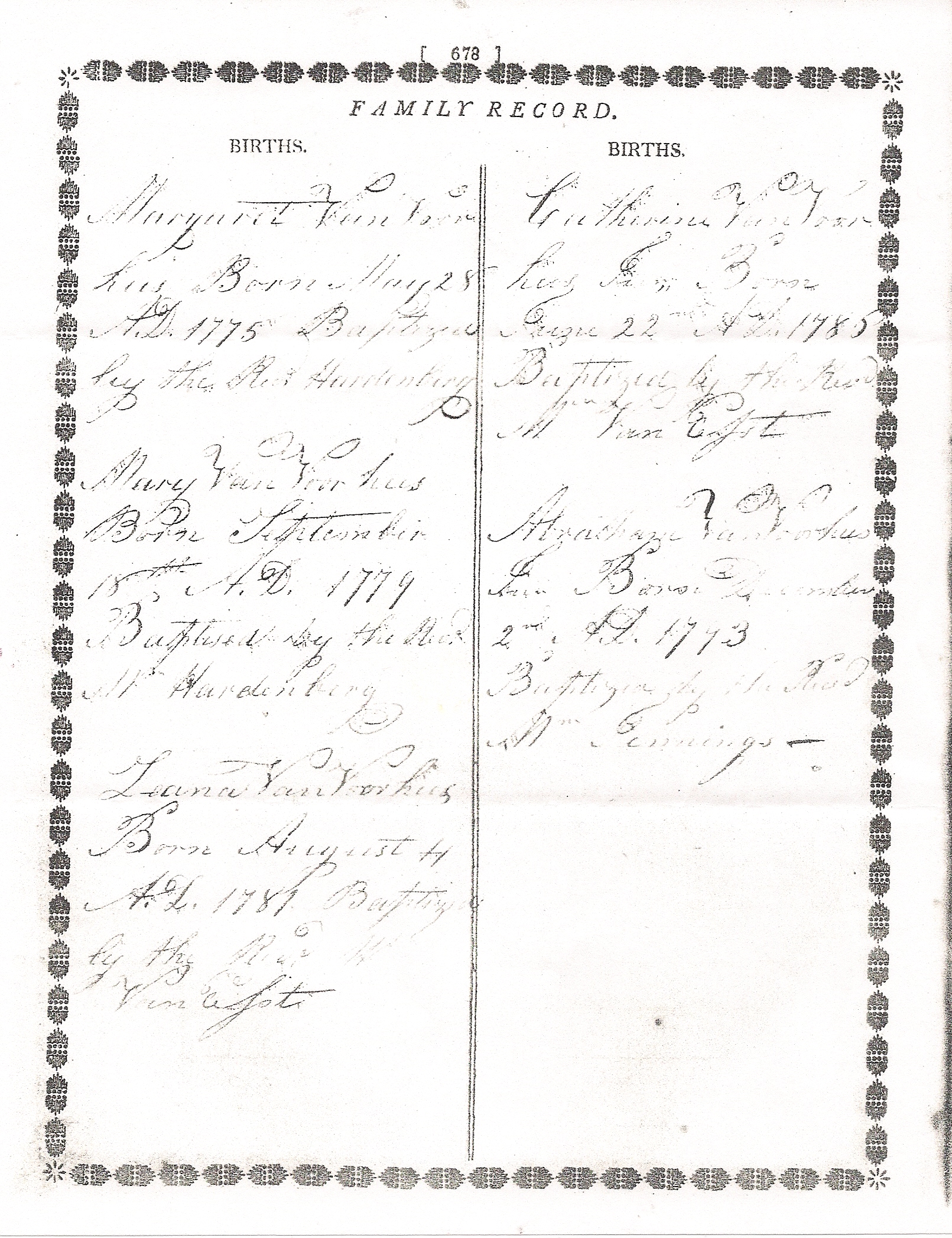 Van Voorhees Family Tree – Tales of a Family